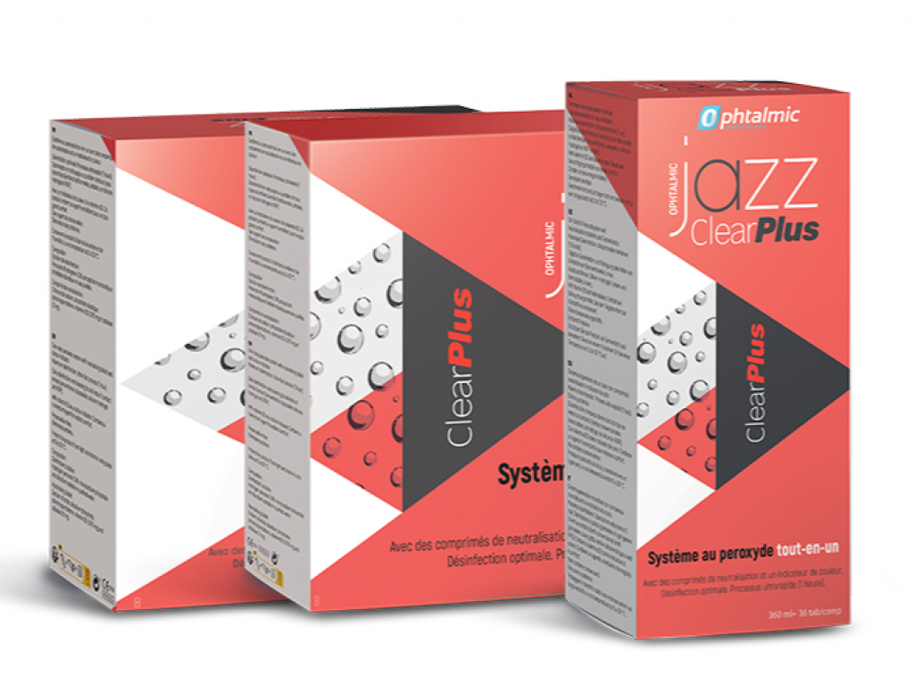 Ophtalmic Jazz ClearPlus: Solution oxydante pour lentilles